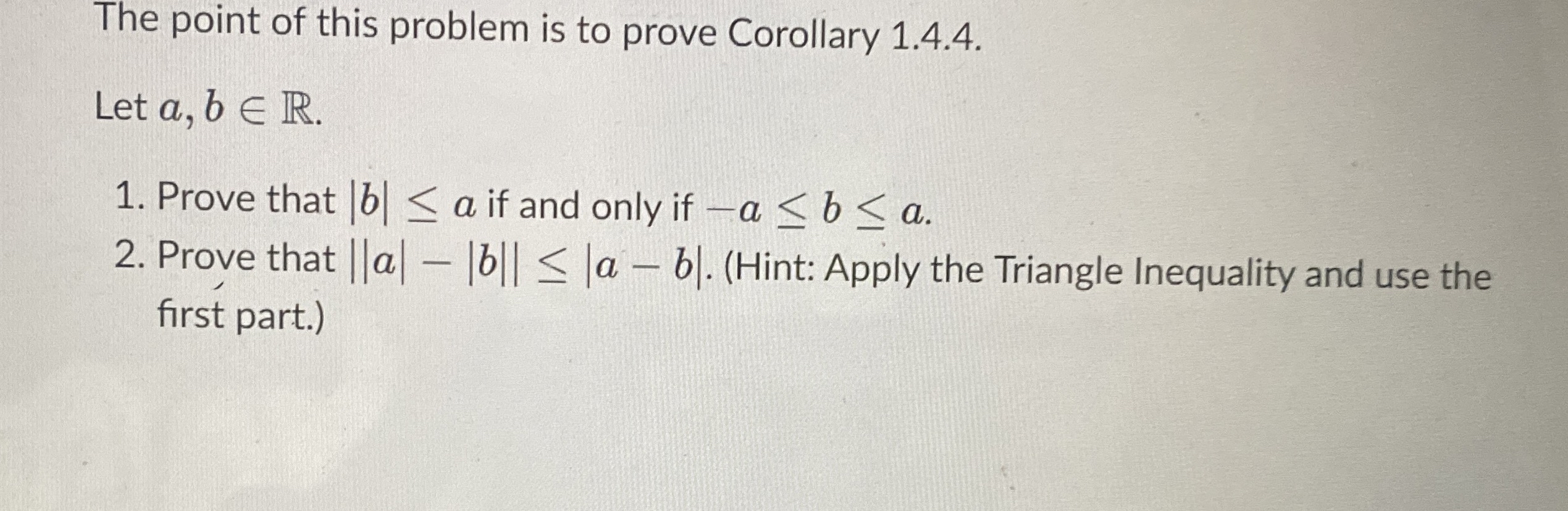 Solved The point of this problem is to prove Corollary | Chegg.com