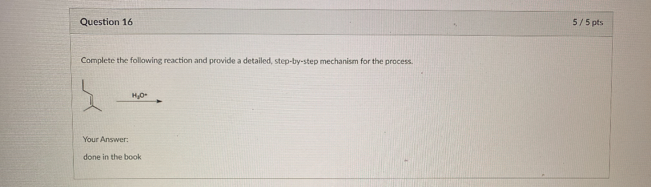 Solved Question 1655 ﻿ptsComplete the following reaction and | Chegg.com