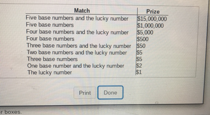 Solved In order to play a certain lottery, a player selects | Chegg.com