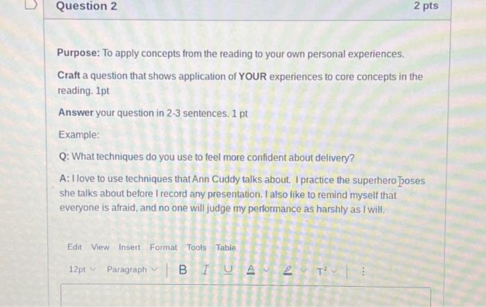 Purpose: Engage current course concepts with previous | Chegg.com