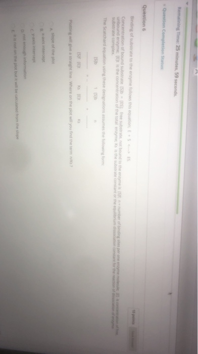 Solved Binding of substrate to the enzyme follows this | Chegg.com