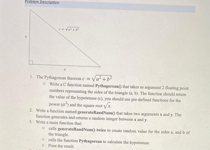 Solved Write A C Program To Implement The Following 4523