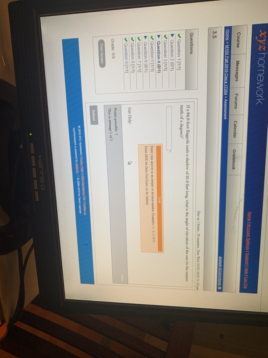 Solved xyz homework Home Account Semoga So Logo Course | Chegg.com