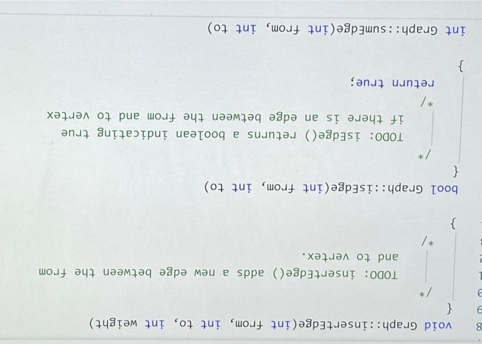 Solved Problem Statement Write C++ code for implementing a | Chegg.com