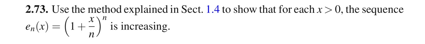 Solved 2.73. ﻿Use the method explained in Sect. 1.4 ﻿to show | Chegg.com