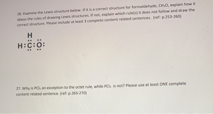 Solved 26. Examine the Lewis structure below. If it is a | Chegg.com