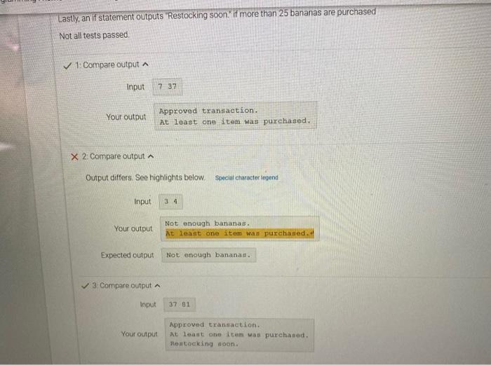 Solved if (totalcost