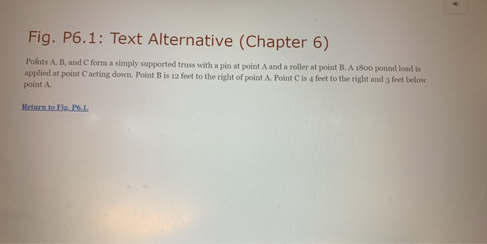Solved Fig. P6.1: Text Alternative (Chapter 6) Points A, B, | Chegg.com