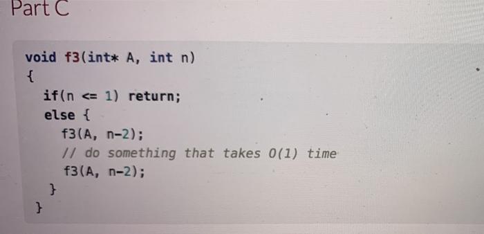 Solved In Big-notation, analyze the running time of the | Chegg.com