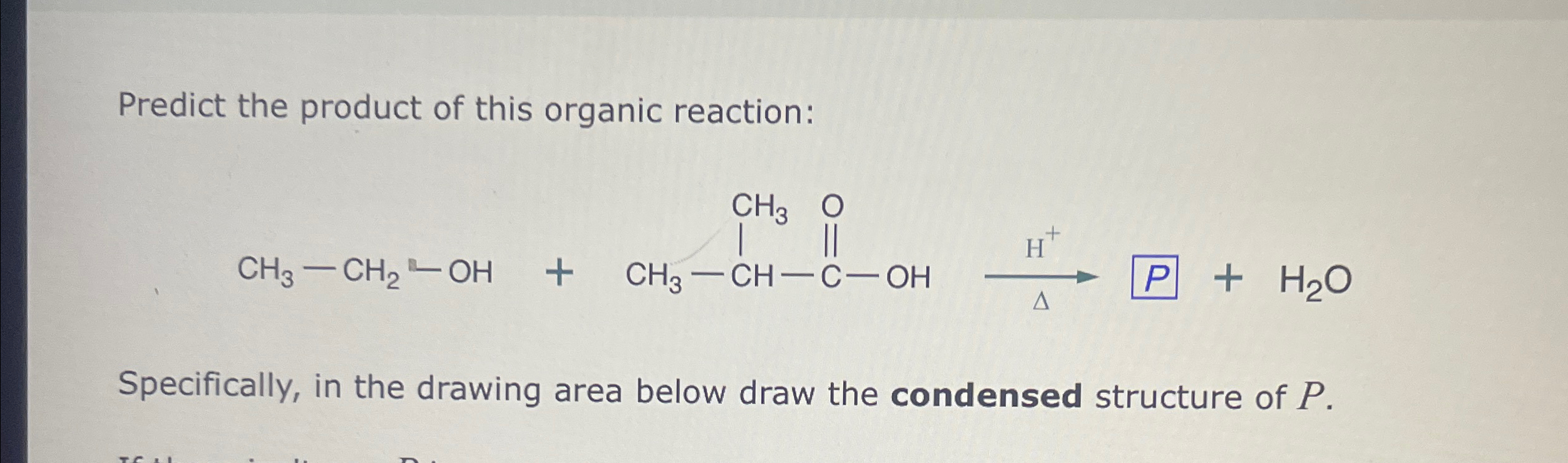Solved Predict the product of this organic | Chegg.com