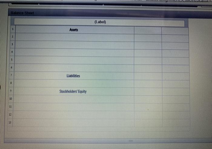 Solved Labels and Amount Descriptions Income Statement | Chegg.com