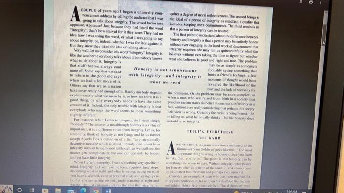 O !! [= COUPLE of years ago I began a university com- | Chegg.com