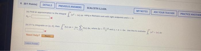 Solved (0) Find an approximation to the integral ∫04(x2−2x) | Chegg.com