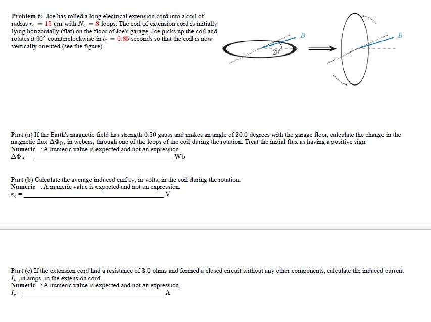 Solved Problem 6: Joe has rolled a long electrical extension | Chegg.com
