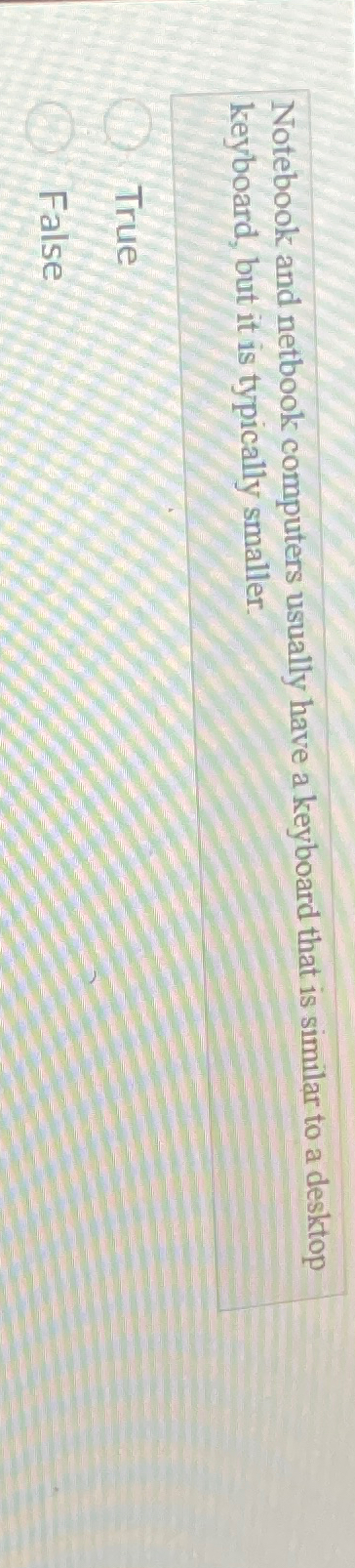 Solved Notebook and netbook computers usually have a | Chegg.com