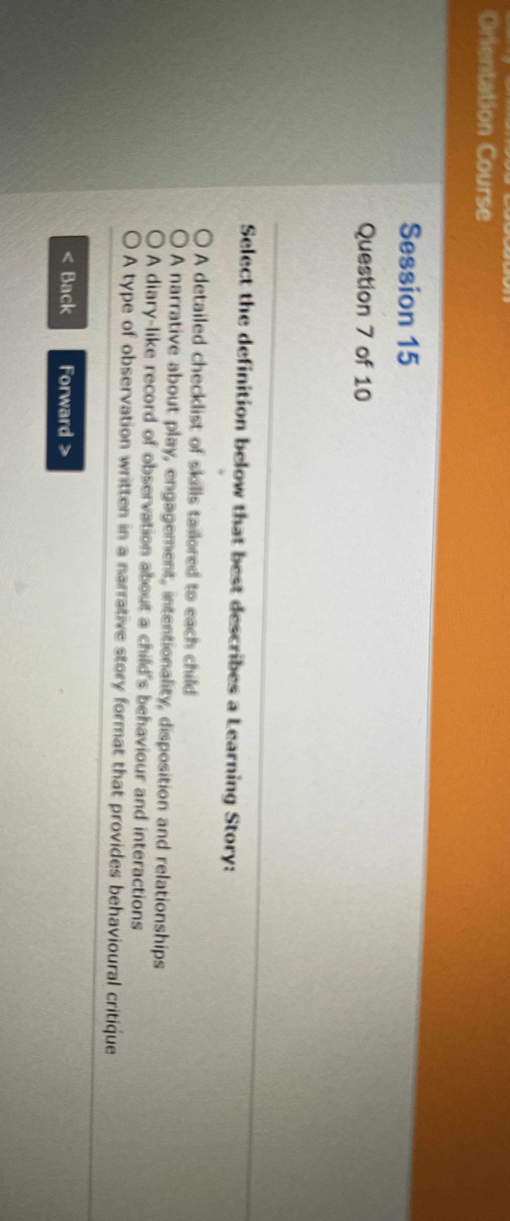 Solved Session 15Question 7 ﻿of 10Select the definition | Chegg.com