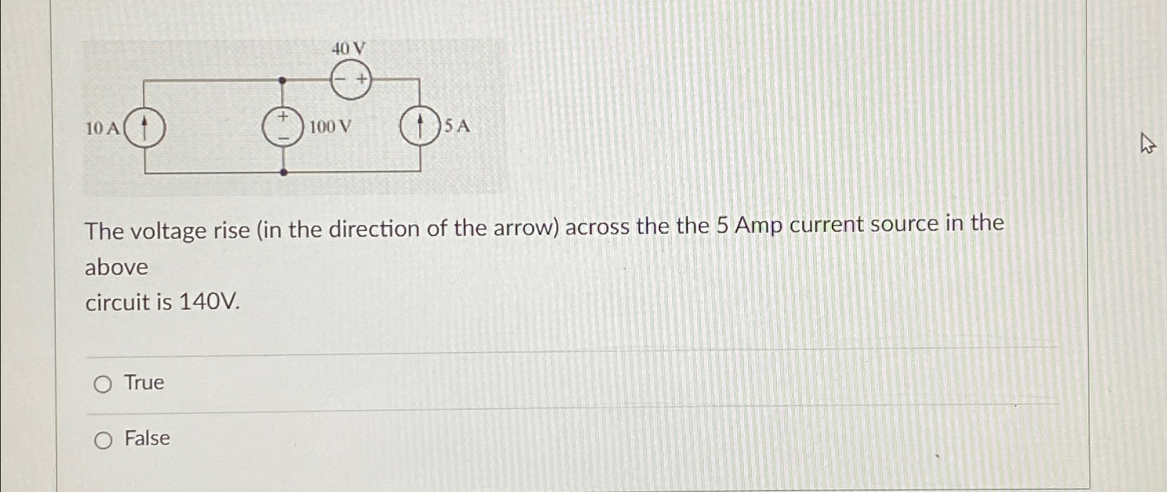 Solved The voltage rise (in the direction of the arrow) | Chegg.com