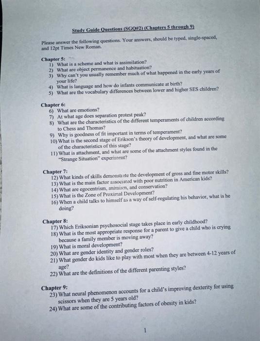 Solved Please answer the following questions. Your answers, | Chegg.com