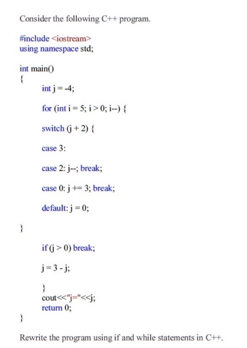 Solved Consider the following C++ program. #include using | Chegg.com