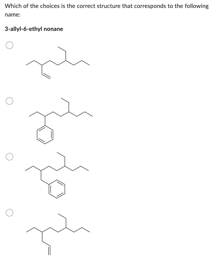 Solved Which of the choices is the correct structure that | Chegg.com