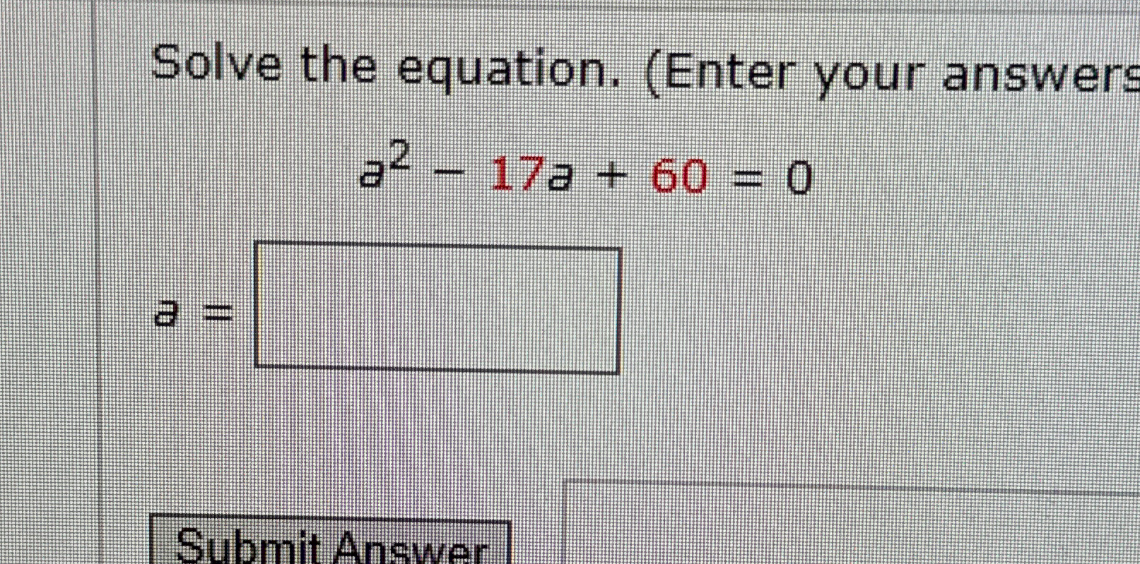 Solved Solve the equation. (Enter your | Chegg.com
