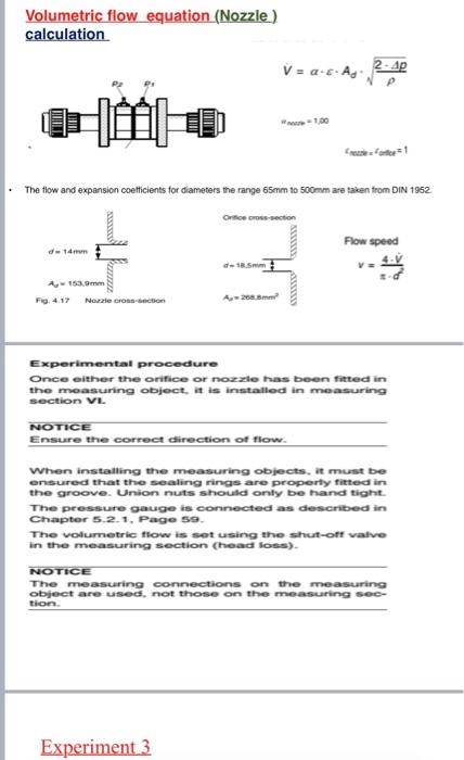 Volumetric flow equation (Nozzle) calculation 2-40 V | Chegg.com