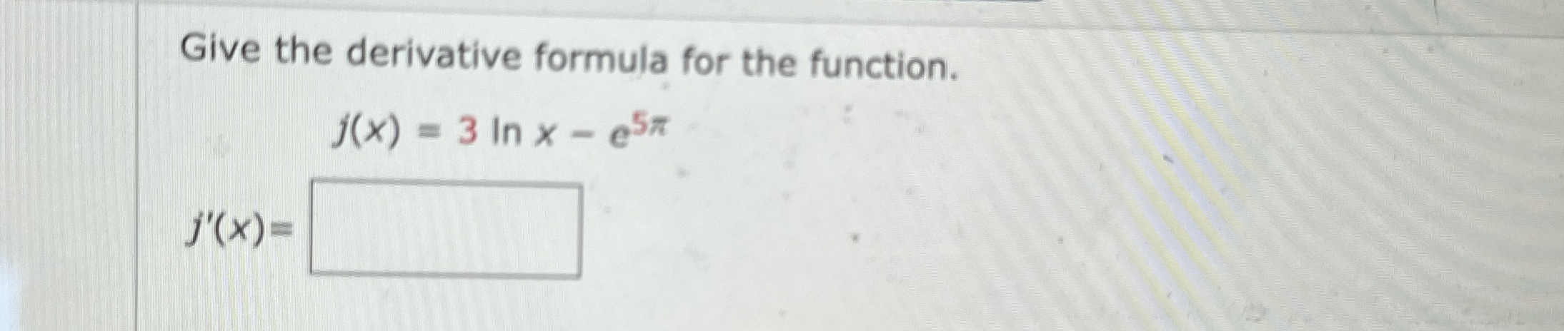 Solved How to solve Give the derivative formula for the | Chegg.com