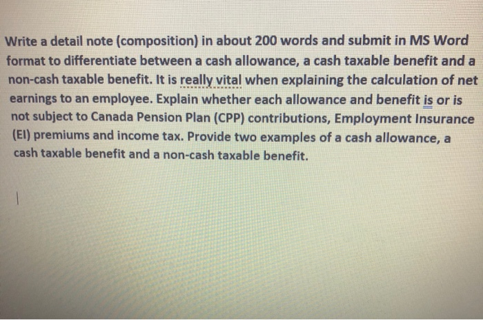 Solved Write a detail note (composition) in about 200 words | Chegg.com