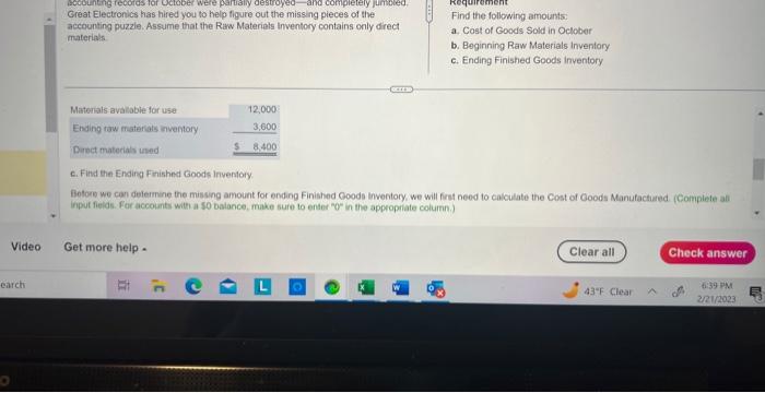 Great Electronits manufactures and sels a ine of | Chegg.com