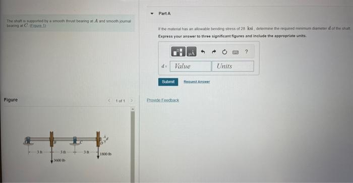 Solved Prablem 6.33 - Part AThe shaft is sypponied by a | Chegg.com Solved Prablem 6.33 - Part AThe shaft is sypponied by a | Chegg.com