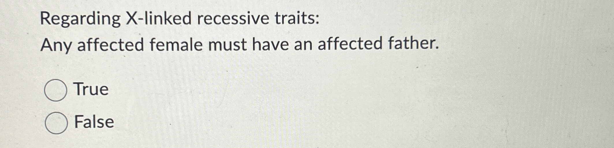 Solved Regarding X-linked recessive traits:Any affected | Chegg.com