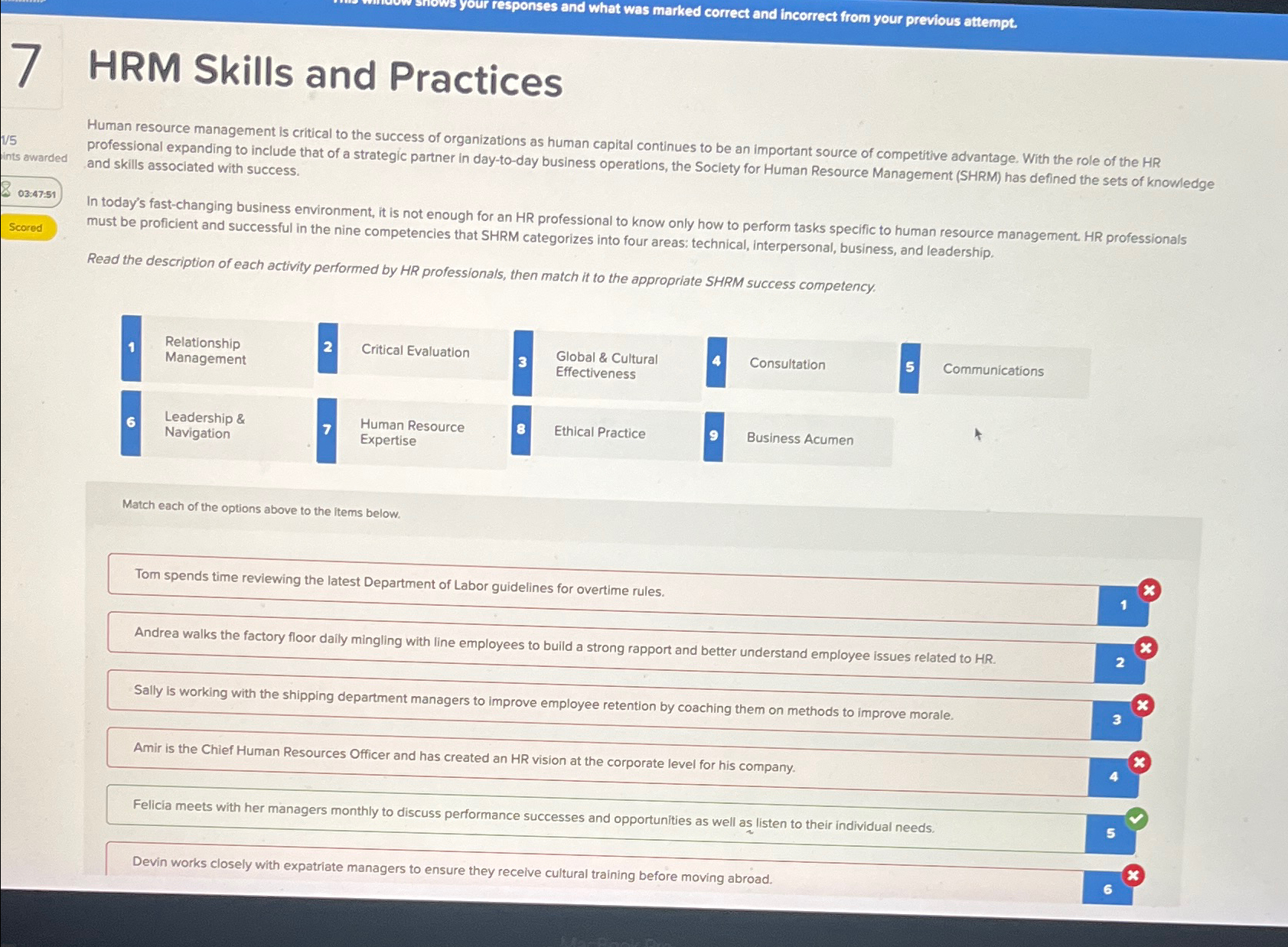 Solved HRM Skills and Practices and skills associated with | Chegg.com