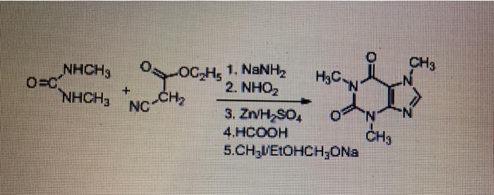 Solved CH3 NHCH3 O=0 NHCH3 ° HCN "NC-CH₂ , OCH 1. NaNH2 2. | Chegg.com