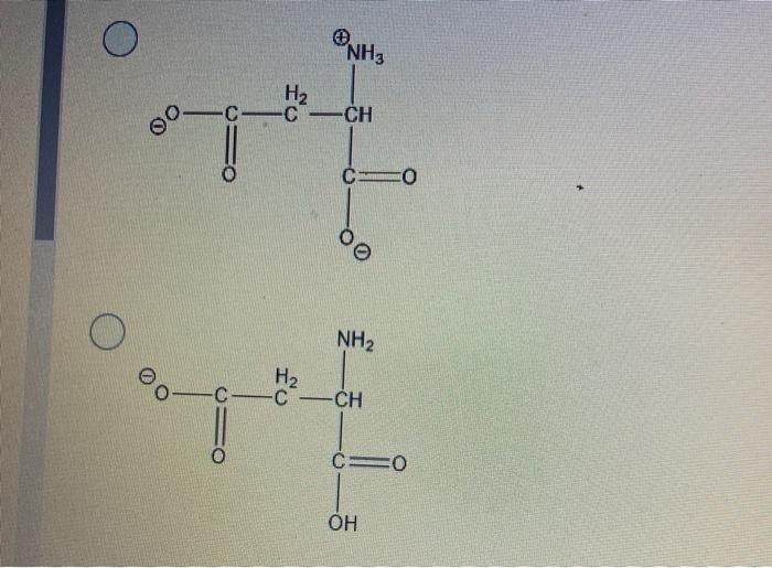 Solved What is the correct structure of aspartic acid at pH | Chegg.com