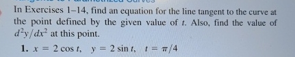 Solved In Exercises 1-14, ﻿find an equation for the line | Chegg.com