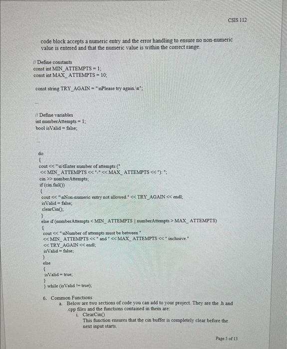Solved Csts 112 OVERVIEW The objective of this assignment is | Chegg.com