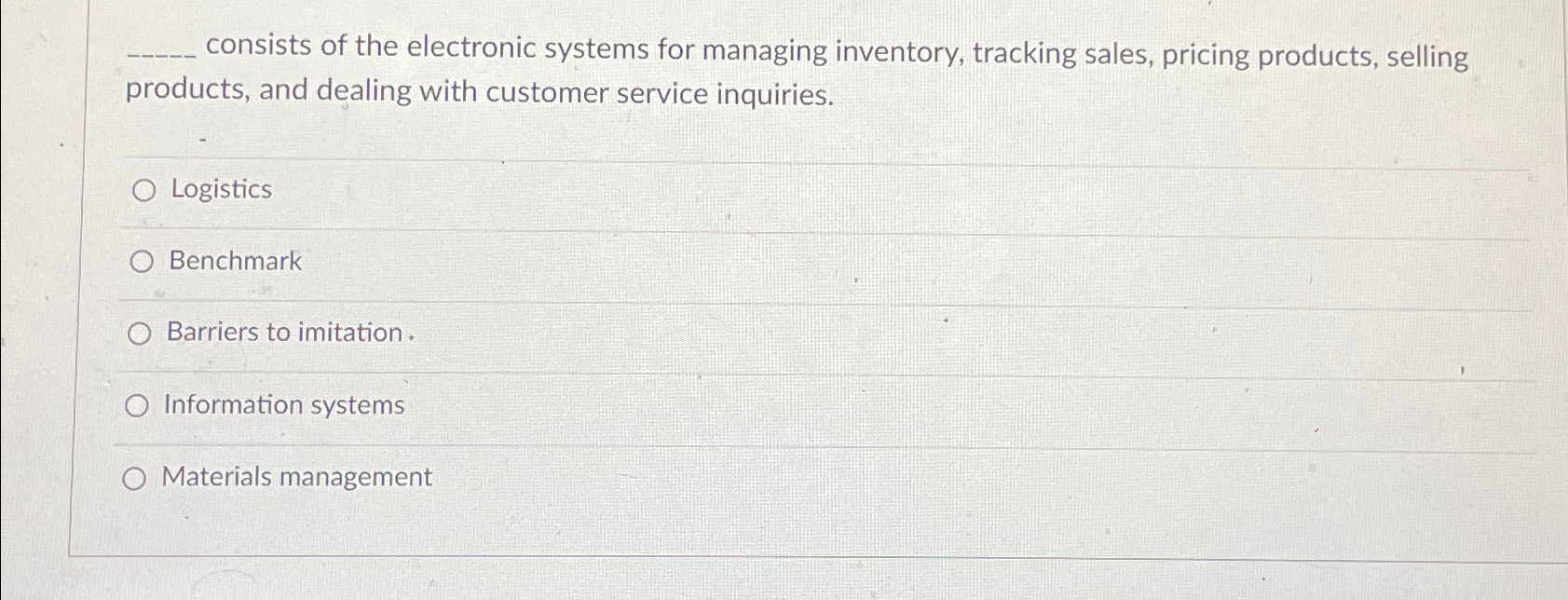 Solved consists of the electronic systems for managing | Chegg.com