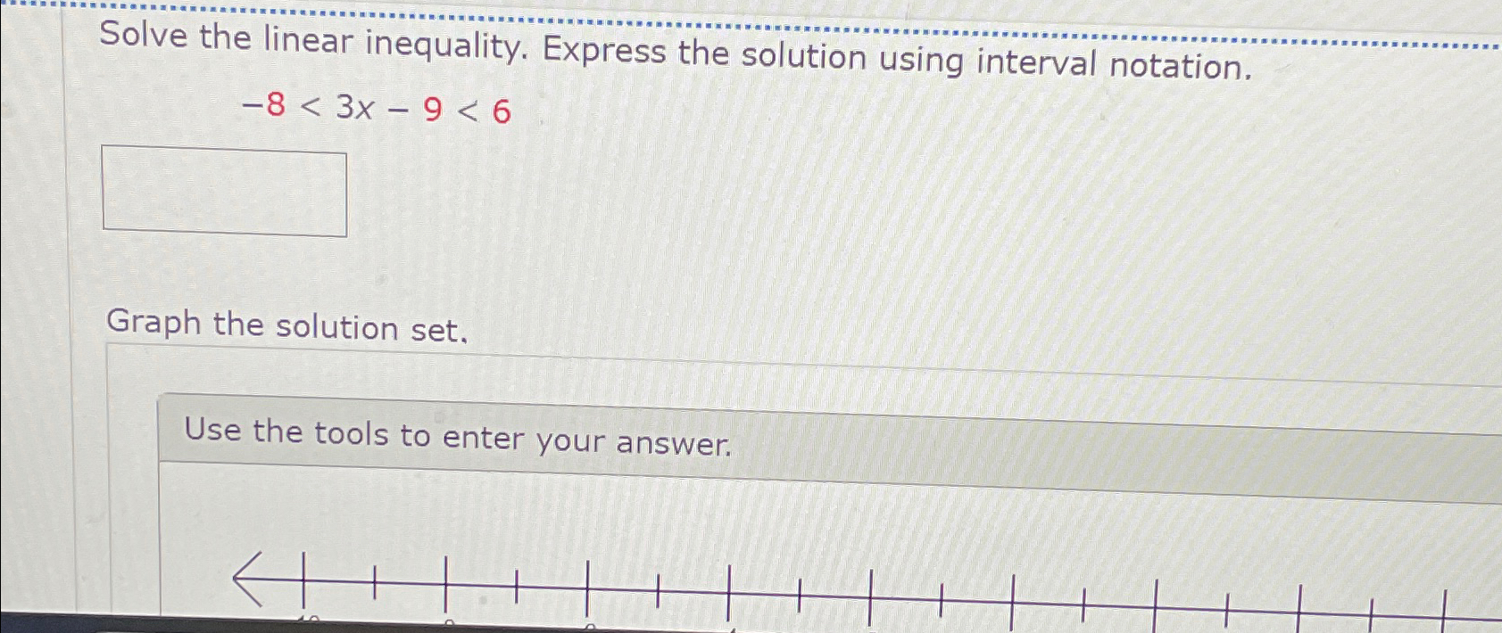 Solved Solve the linear inequality. Express the solution | Chegg.com