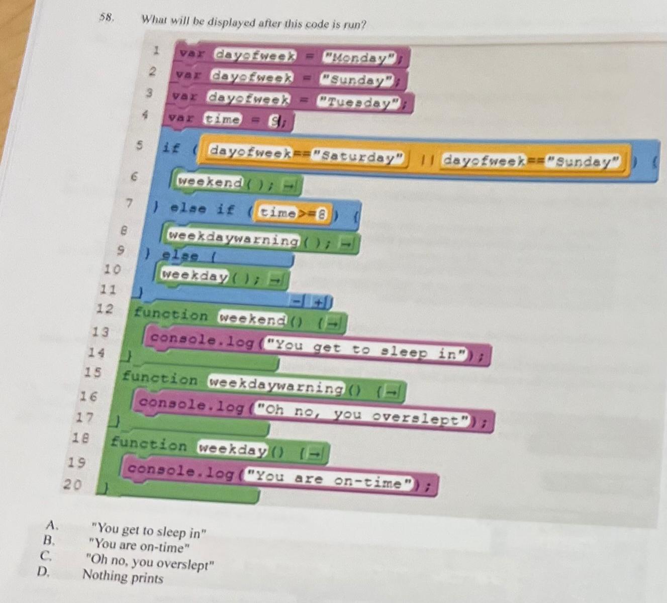 Solved What will be displayed after this code is run?vax | Chegg.com