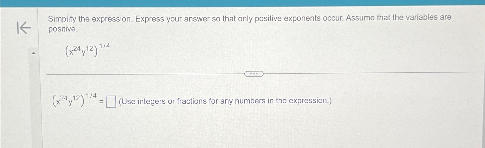 Solved Simplify the expression. Express your answer so that | Chegg.com