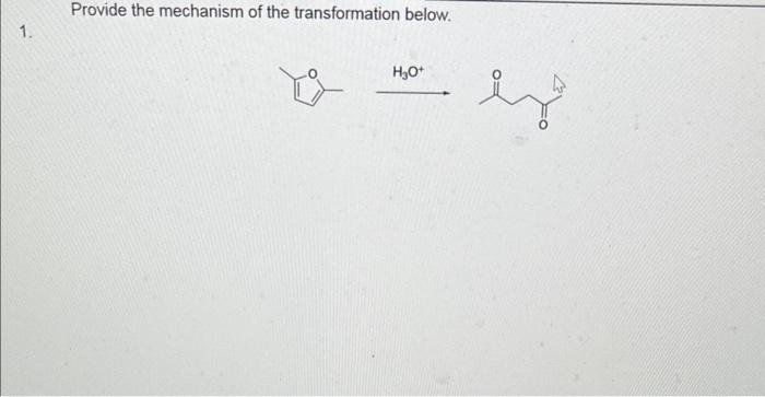 Solved Provide the mechanism of the transformation below. | Chegg.com
