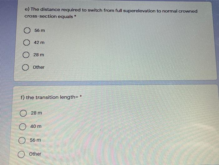 Solved Given a 3-lane one-way road with a cross-slope =2%, | Chegg.com