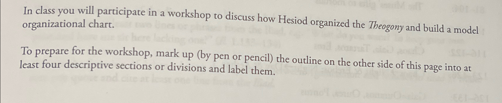 Solved In class you will participate in a workshop to | Chegg.com
