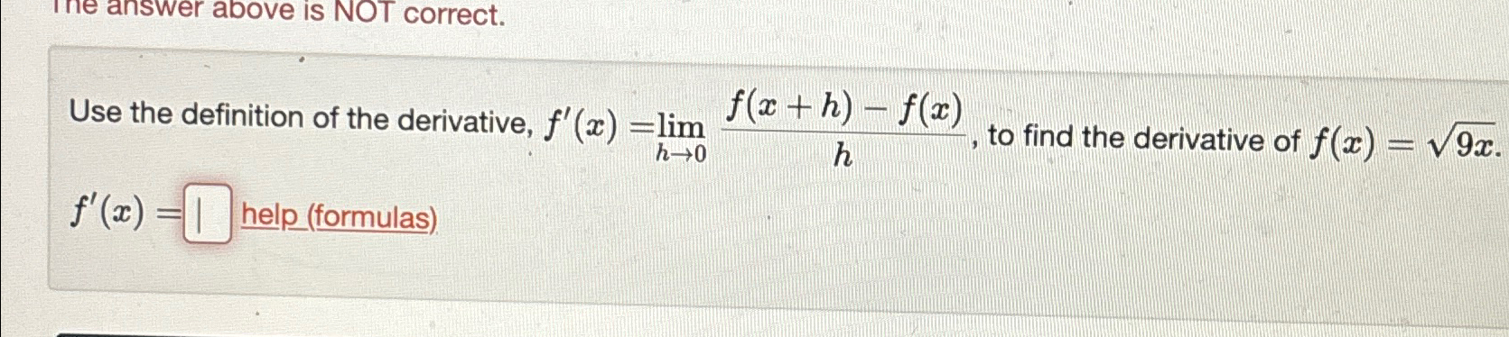 Solved Use the definition of the derivative, | Chegg.com