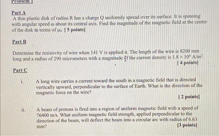 Solved Please do part A,B and C for question 1. Please | Chegg.com