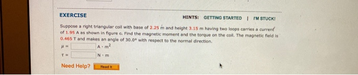 Solved EXERCISE HINTS: GETTING STARTED I IM STUCKI Suppose a | Chegg.com