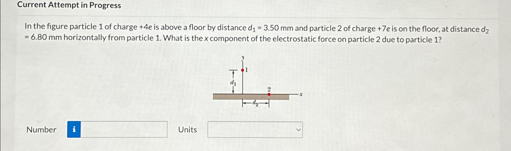 Solved Current Attempt in ProgressIn the figure particle 1 | Chegg.com
