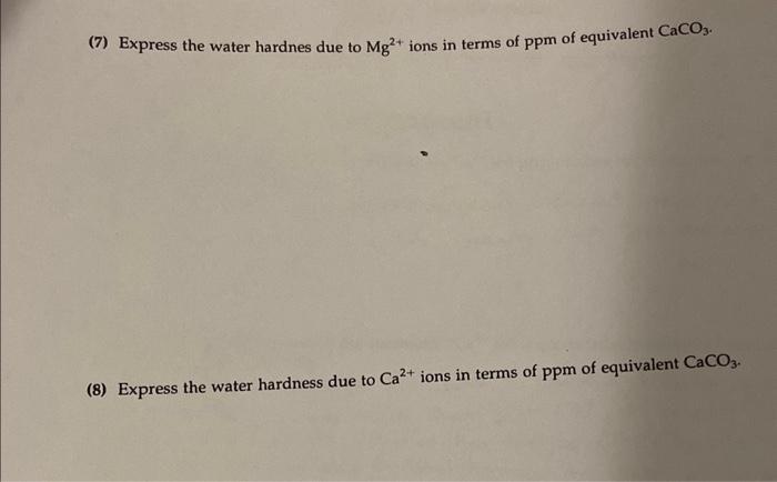 Solved 5. A student collected the following data while using | Chegg.com