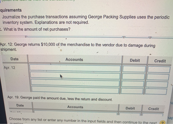 Solved Consider the following transactions for George | Chegg.com