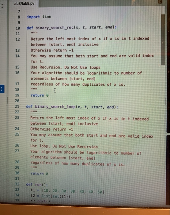 Solved how do complete the code for the functions bimary | Chegg.com
